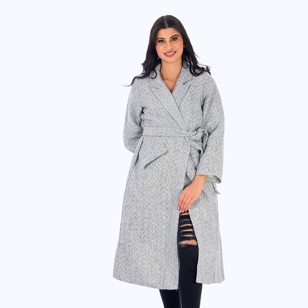 Loose Overcoat with Belt – The Closet