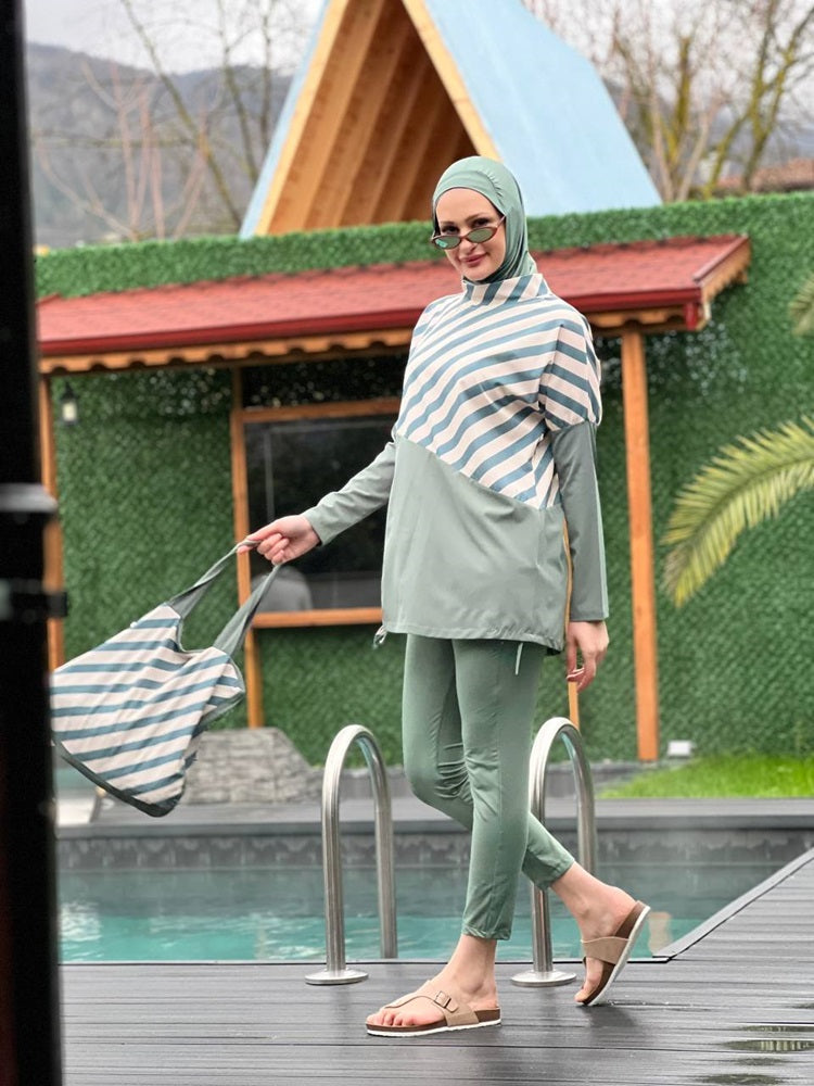 5 Pieces Set Striped Burkeni – The Closet