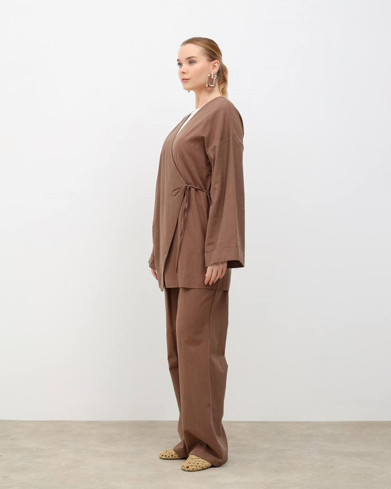 Two-Piece Set with Belt – The Closet